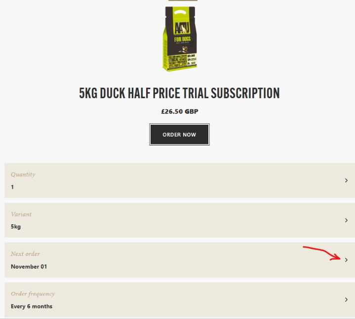 I want to skip a recurring order – AATU